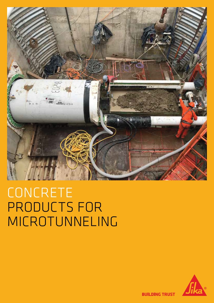 Products for Fast Excavation with Microtunneling | Sika Thailand
